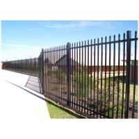 Quality 6ft*8ft Custom Wrought Iron Fence Powder Coated Steel Picket Fence for sale