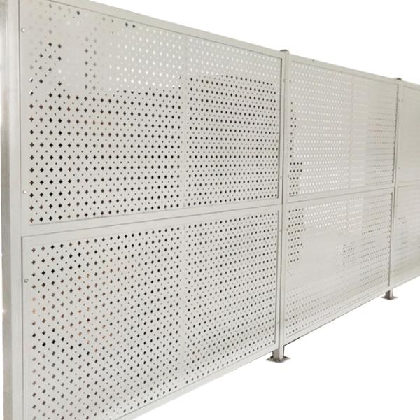 Quality PVC Coated Galvanized Warehouse Fence Temporary Isolation for sale