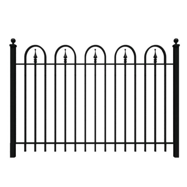 Quality 2.0m X 2.5m Decorative Wrought Iron Fence Panels Pool Aluminum Fence for sale