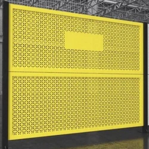 Quality 20mm Hole Size Warehouse Security Fence White Black Yellow Color for sale