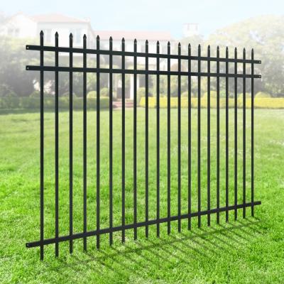 China Workshop Steel Partition Wrought Iron Fence Powder Coated Fence for sale