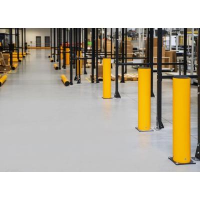 China Large Diameter Post Polymer Bollard Warehouse Safety And Industrial Vehicle Collision Protection for sale