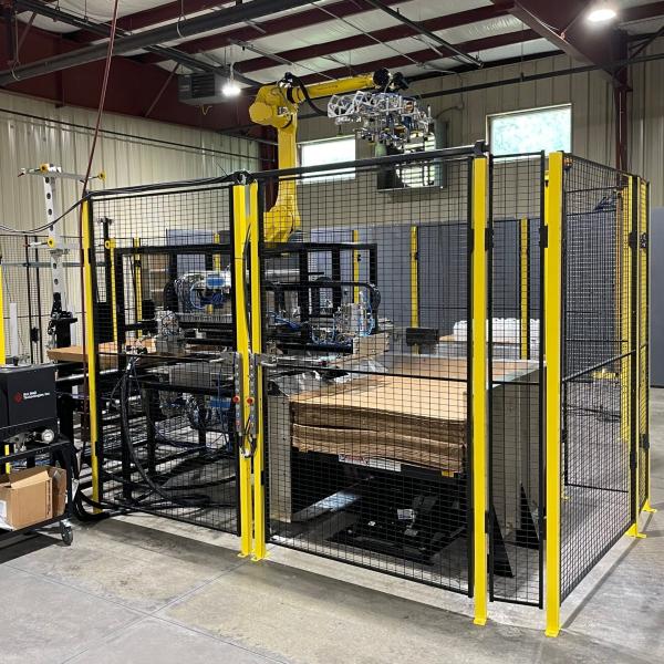 Quality Designed for Quick Assembly and Worker Robot Safety Fence Protection Around Robotic Equipment for sale