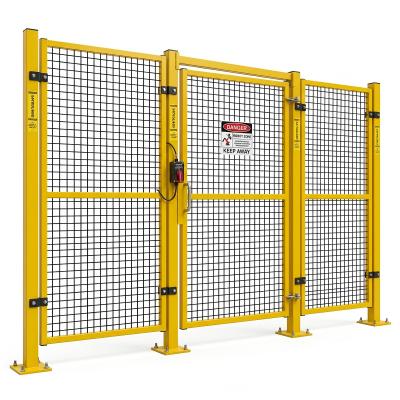 China Modular robot industrial workshop safety fence assembly line Safety door lock for sale