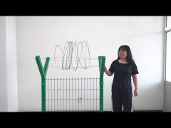 Galvanized stainless steel 3d fence used for outdoor