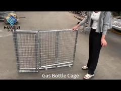 Factory Supply SAI-U Gas Cylinder Storage Cage GC1042 Gas Bottle Cage Can Store 84 Aerosal Cans