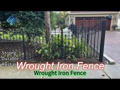 6ft 8ft spear top wrought iron fence for home steel picket fence