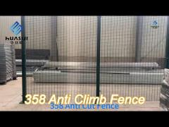 galvanized steel 358 high security fence anti climb for places customized