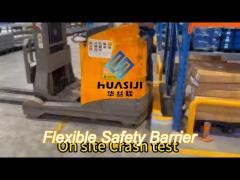 traffic management and asset protection polymer bollard in warehouses factories