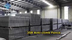 Customized Galvanized Anti Theft 358 Fence Wire Mesh No Climb Clear View 358 Mesh Fence