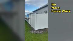 Hsj Hot Sale 100% Virgin Material PVC Privacy Fence White Vinyl Outdoor Privacy Fence Panels Backyar