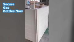 Production workshop display, vinyl privacy fence