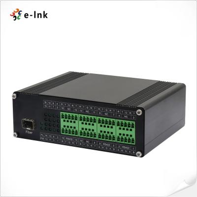 China 4Ch RS232 To Fiber Optic Converter 15 meters Industrial standard screw terminal for sale