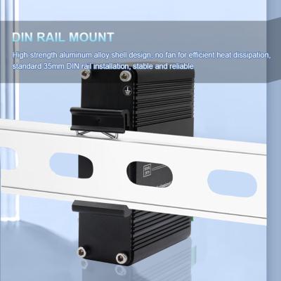 China DC12 - 48V Fiber Optic Modem Industrial Serial RS232 RS485 RS422 SFP Fiber Media Converter for sale