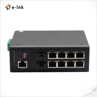 Chine 8-Port 10/100/1000T à 2-Port 100/1000Base-X SFP a contrôlé le commutateur industriel à vendre