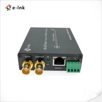 12G SDI Video Fiber Converter With Gigabit Ethernet 2Ch Backward RS485