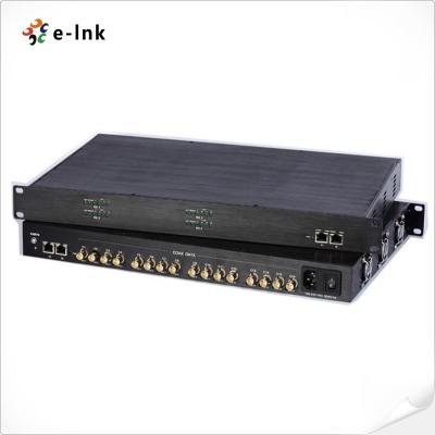 China Cat5UTP 100m Fiber Optic Accessories Ethernet Over Coax Extender With PoC for sale
