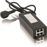 China DC48V Two Groups 0.6A POE Adapter Injector Single Port 30W for sale