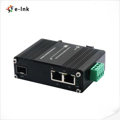China Gigabit Media Ethernet Single Mode or Multimode Converter 2 Port Rj45 SFP for sale