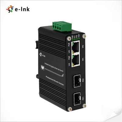 Chine Commutateur industriel PoE 2 Port 10/100/1000M 802.3at avec 2 ports Gigabit SFP Uplink non géré à vendre