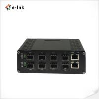China DIN Rail Wall Mount Fiber Optical Switch 12~57VDC Redundant Power for sale