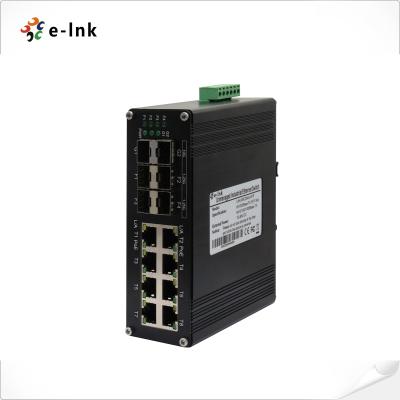 China 8 haven10t 100T 1000T RJ45 Industriële Ethernet Schakelaar met 10G SFP Te koop