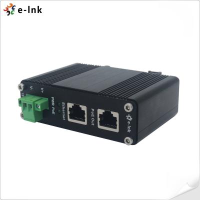China 30W Gigabit POE Adapter 802.3at 10/100/1000M IP40 Aluminum Case for sale