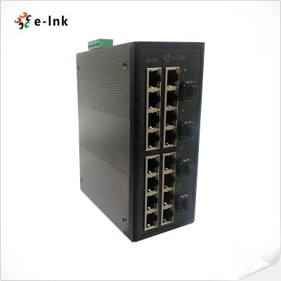 Chine 16-port 10/100/1000T 802.3at PoE + 4 le port 100/1000X SFP a contrôlé le commutateur industriel de PoE à vendre