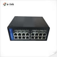 China Industrial Managed 16+8 Ethernet Switch With 100/1000BASE-X SFP Auto Detection for sale