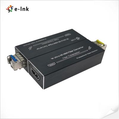 China 4K HDMI Fiber Extender Single Mode Single Fiber Transmitter & Receiver LC 20KM for sale
