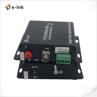 China 1 Channel 5MP HD AHD/CVI/TVI/CVBS Video Fiber Converter With RS485 For PTZ Camera for sale