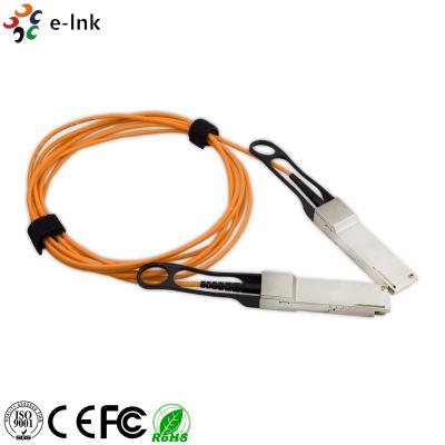 중국 40Gbps QSFP+에서 QSFP+ 활성 광 케이블 OM2 5미터 판매용
