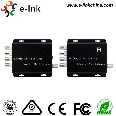 China 4 CH CVI/AHD/TVI HD/Coaxial Multiplexer CVI/AHD/TVI Video Signal For Camera Over 1 Coaxial Cable for sale