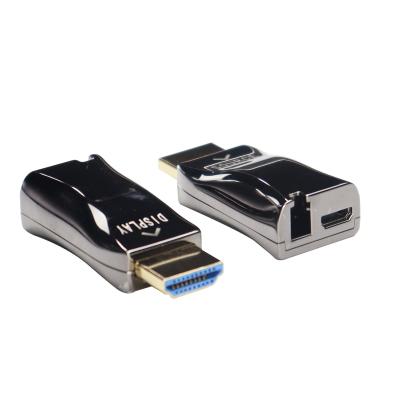 China 4K 60Hz HDMI 2.0 Fiber Converter OM4 Multimode Single LC 300 Meters for sale