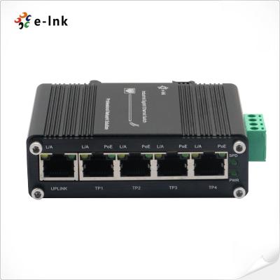 Chine Offre spéciale de commutateur Ethernet mini industriel à 4 ports 10/100/1000BASE-T 802.3at PoE + 1 port 10/100/1000T à vendre