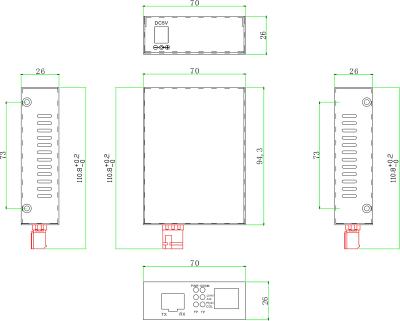 Cina 10 / 100M Fast Ethernet Media Converter (con alimentazione esterna) SFP Slot in vendita