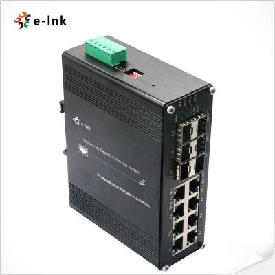 Chine Commutateur Ethernet géré à 8 ports 10/100/1000T 802.3at PoE + 4 ports 1G SFP + 2 ports 10G SFP + à vendre