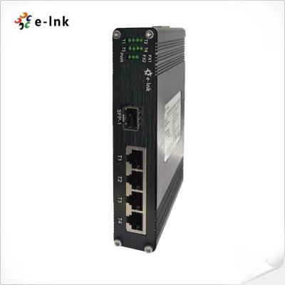China Industriële 4-poort 10/100/1000Base-T + 1-poort 1000BASE-X Ethernet-switch Te koop