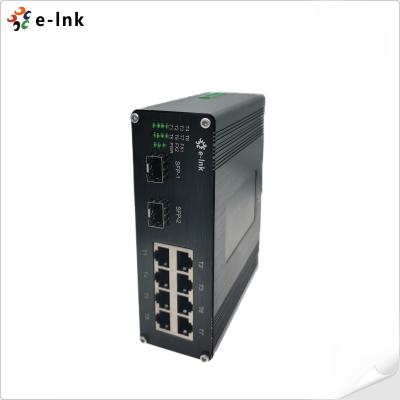 Chine Commutateur Ethernet industriel à 8 ports 10/100/1000T 802.3at PoE + à 2 ports 1000BASE-X à vendre
