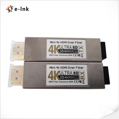 China Mini 4K HDMI Optical Transceiver  Supports 300m Range Zero Latency HDCP 1.2 for sale
