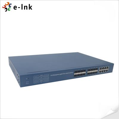 Chine 8G + 16SFP Gestion Gigabit Fiber Switch Prise en charge du VLAN basé sur le port et de l'IEEE802.1Q basé sur le VLAN à vendre