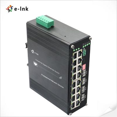 China Interruptor administrado industrial L2+ 16-puerto 10 100 1000T + 4-puerto 1000X SFP Ethernet en venta