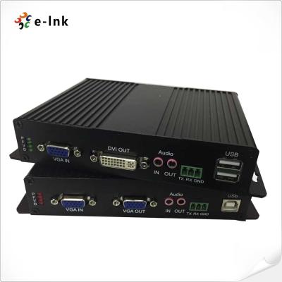 China VGA Fiber Optic Extender Ondersteuning zender éénkanaal signaaluitgang Te koop