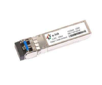 China 2.5Gb/s 20km SFP Transceiver (Multi-rate)Hot Pluggable, Duplex LC, +3.3V, 1310nm, DFB-LD, Single-mode, DDM for sale