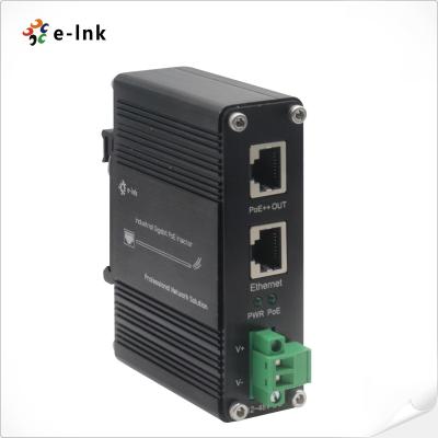 China Industrial Gigabit 100W 802.3bt PoE++ Injector (12~48VDC) for sale