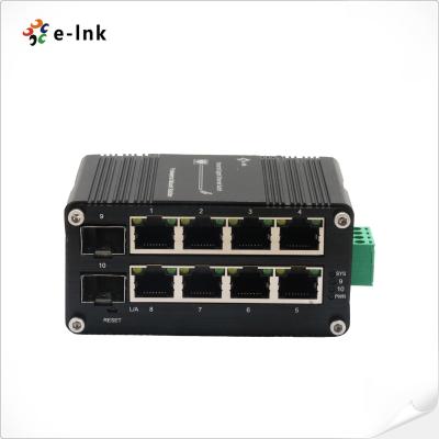 China Mikromanaged 8-RJ45 + 2-SFP Ethernet-Switch zu verkaufen