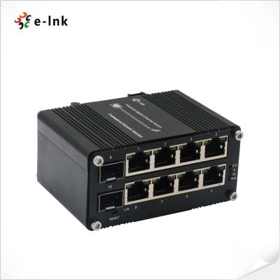 중국 Micro Managed 8-RJ45 + 2-SFP Ethernet Switch 판매용