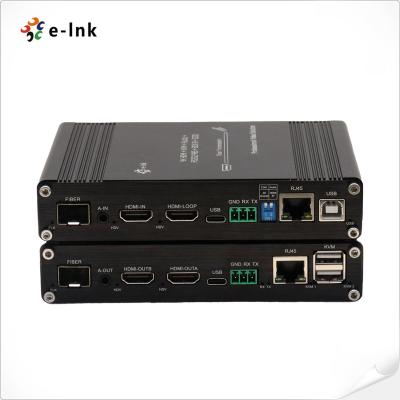 China Multifunctional 4K 60Hz HDMI KVM Fiber Extender with RS232/RS485 for sale