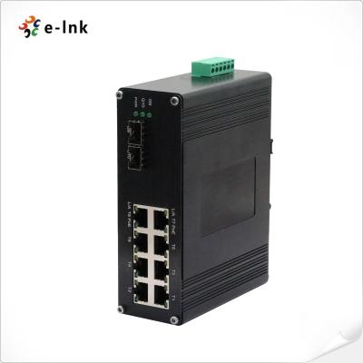 Chine Commutateur Ethernet industriel 8 ports 10/100/1000M/2.5G 802.3bt PoE + 2 ports SFP+ 10G à vendre