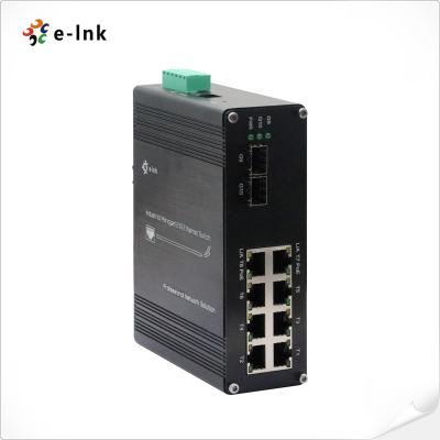 Cina Industrial 8-Porta 10/10/1000m/2,5G 802.3BT POE + 2-Porte 10G/2,5G/1.25G Switch Ethernet gestito SFP SFP in vendita